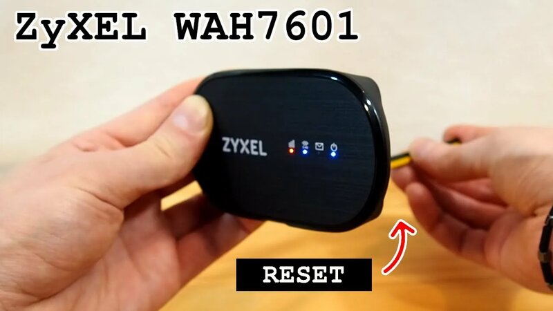 ZyXEL Wah7601 portable 4G router Wi-Fi • Factory reset - Yandex Video ...