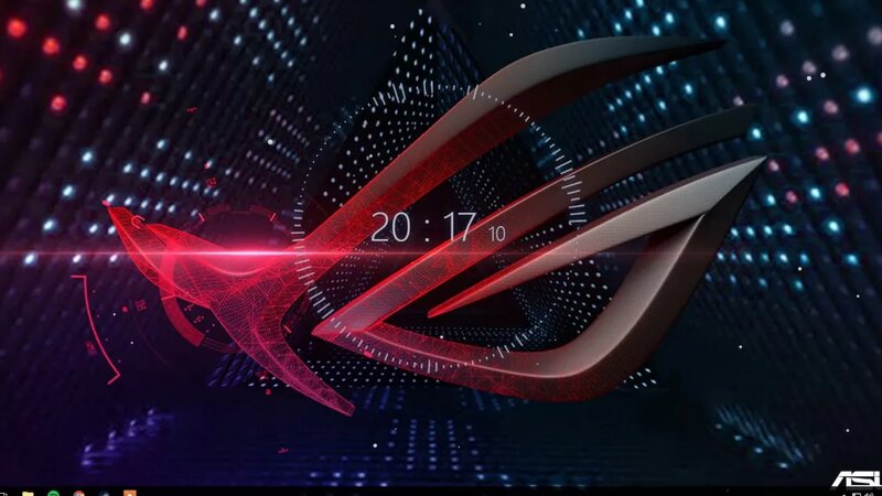 Wallpaper Engine with Audio Visualizer/Asus ROG wallpaper