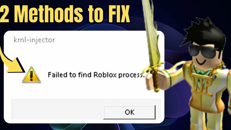 2 Ways to FIX “Failed to Find Roblox Process” KRNL Injector Error 2023 ...