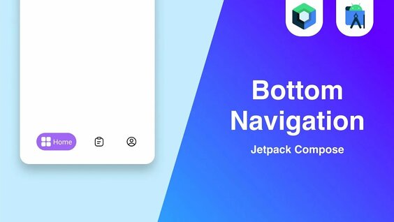 How to make a Custom Bottom Navigation in Jetpack Compose | Android Studio - EroFound