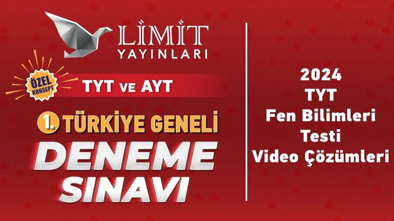 2024 Limit Türkiye Geneli Deneme Sınavı TYT Fen Bilimleri Testi Video ...