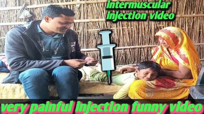 doctor injection funny video / hip injection new video / intramuscular ...