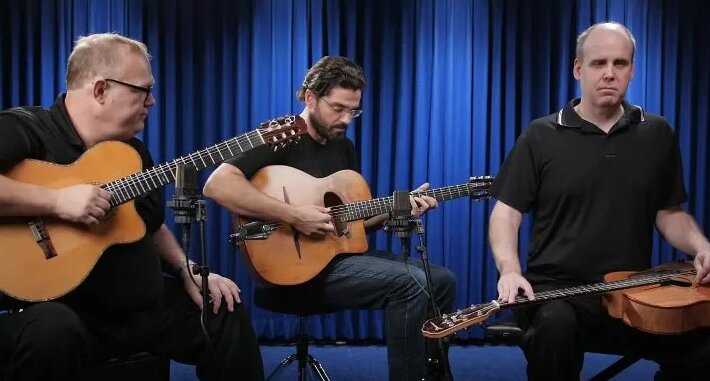 Видео - Transatlantic Guitar Trio Joschos Bossa Rory Hoffman Richard ...