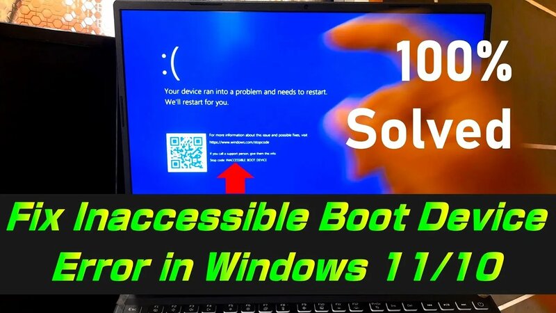 Fix Inaccessible Boot Device Error in Windows 11/10 (2 Proper Solution) - Смотреть онлайн в ...