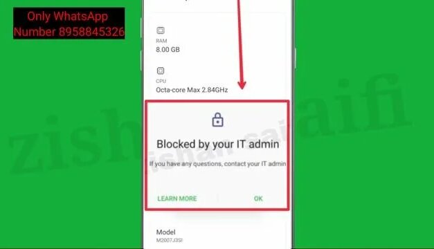 How To Fix Blocked by your IT admin Problem Solve in Android - Смотреть ...