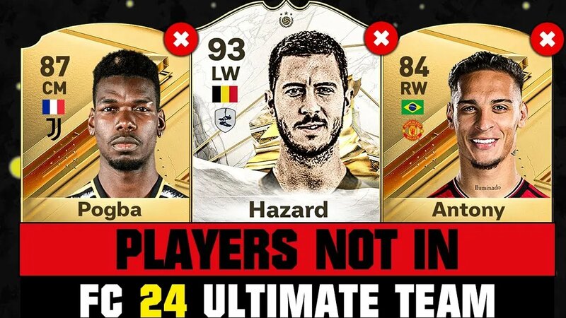 FIFA 24 | Players NOT IN EA FC 24! ft. Hazard, Pogba, Antony - Yandex ...