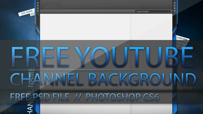 Free YouTube Channel Background #1 (Free Download) +PSD [2012 Layout]