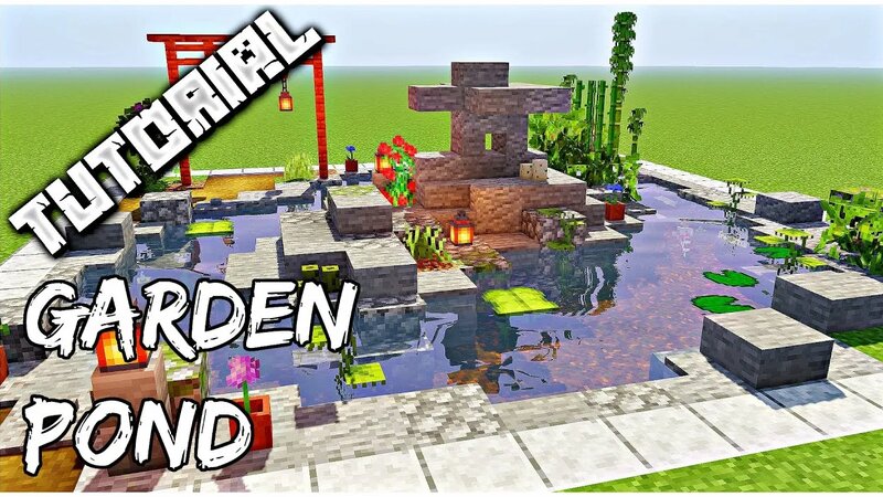 How To Build A Japanese Garden Pond | Minecraft Tutorial - Смотреть ...