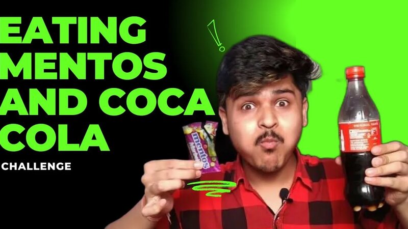 Eating Mentos and Coca Cola Drinking Challenge ![1 Million Views ...