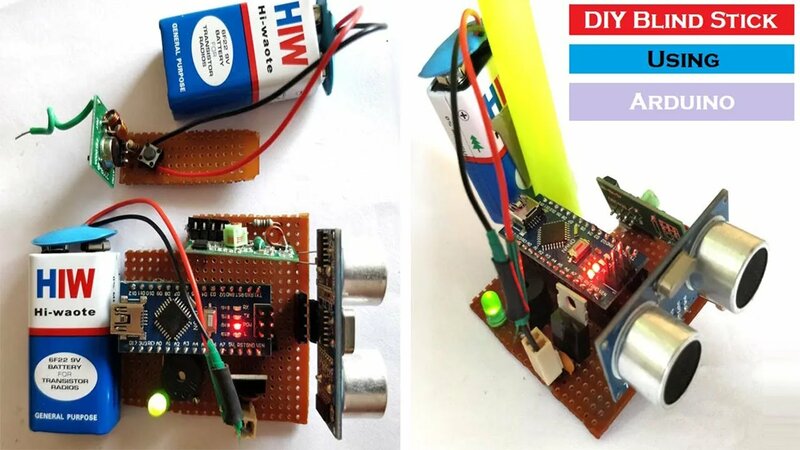 How to Make an Arduino Based Smart Blind Stick using Ultrasonic Sensor ...