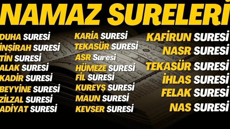 Namaz Sureleri - Ezber İçin 22 Kısa Sureler - Yandex Video aramada ...