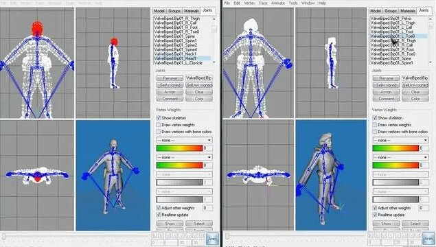 Привязка 3D модели к костям (MilkShape 3D) - Смотреть онлайн в поиске ...