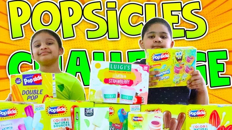 Amin and Omid Playing Popsicles Challenge!! Funny challenge for Kids ...
