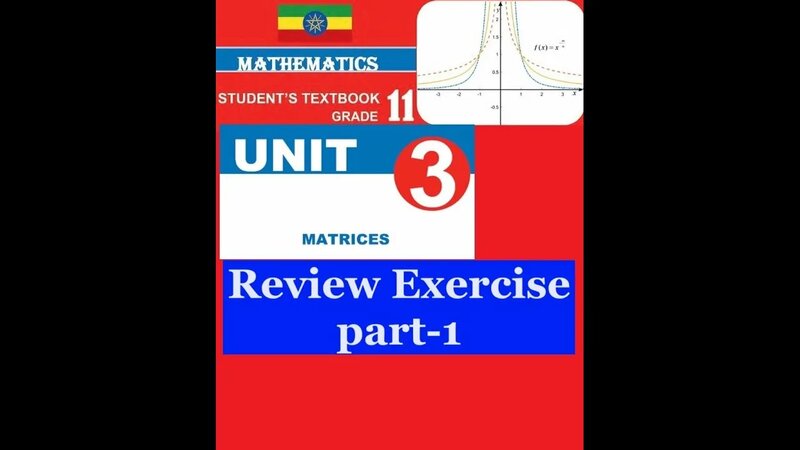 Mathematics Grade 11 Unit 3 Review Exercise part-1 @Girma21 - Смотреть ...
