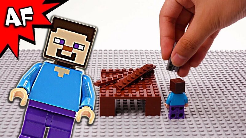Lego Minecraft Brick Building How to Build a House with Steve ...