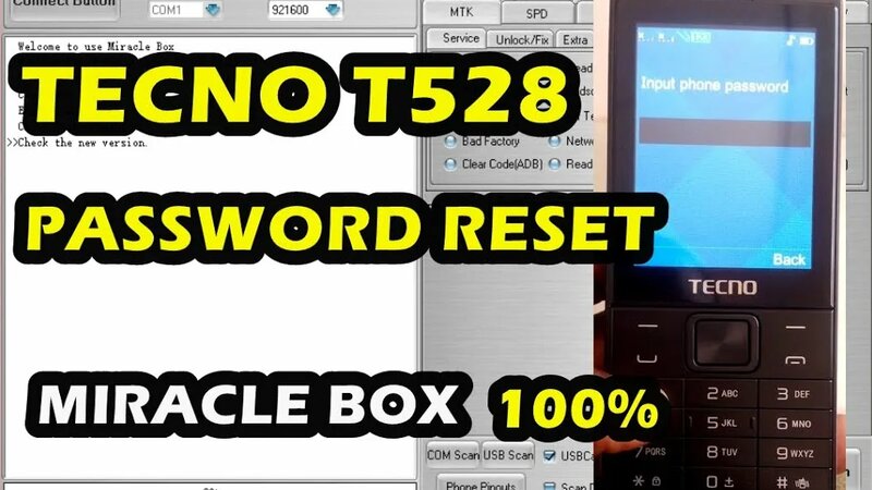 Tecno T528 Password Reset Miracle Box 100% - Смотреть онлайн в поиске ...