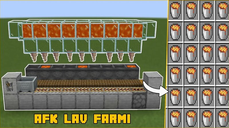 Sinirsiz LAV !!! Minecraft AFK Lav Farmı ( AFK Lava Farm ) Nasıl ...