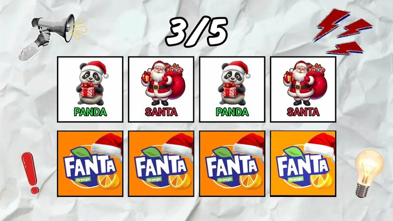 Santa Panda Fanta | Say The Word On Beat | EASY vs Medium vs HARD ...
