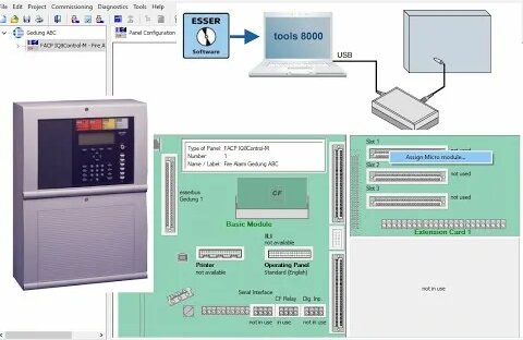 Seting Awal Esser FACP_IQ8Control_M Dengan Tools 8000 [ Asign & Add ...