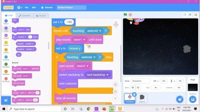 Space Adventure Game in Scratch ~ Scratch Game tutorial - Scratch 3.0 ...