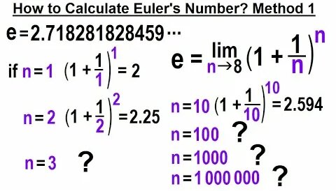 euler number calculator: 932 video Yandex'te bulundu