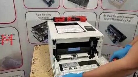 Installing The Transfer Belt In The HP M452 M377 M477 M454 M479 Laser ...