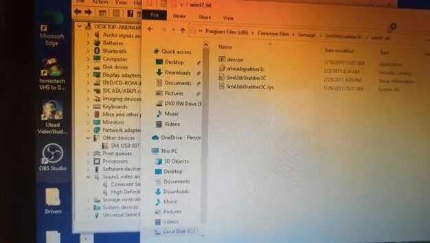 easy cap usb 2.0 FIX issue with drivers SM-USB 007 . works on win10 ...