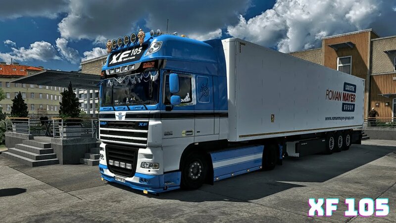 [ Ets2 1.54 ] New map Niedersachsen & DAF XF 105 MX-300 I euro truck ...