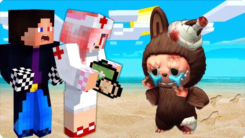 ЧТО Случилось С Бедным Лабубу в Майнкрафт? Леска ШЕДИ Нубик — Видео от ...