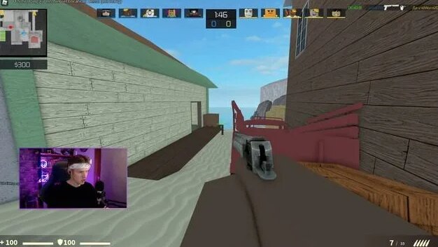 Показал киберспорт в roblox CS:go. играю в роблокс кс ГО. counter blox ...