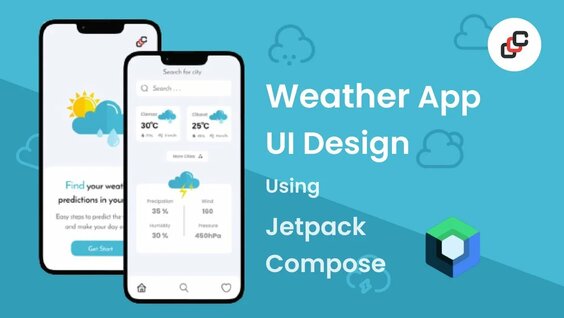 Weather App UI | Jetpack Compose design | Android Studio tutorial - EroFound