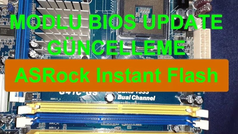 ASRock G41C-GS Instant Flash-Modlu BIOS Günceleme ve Yükleme Nasil ...