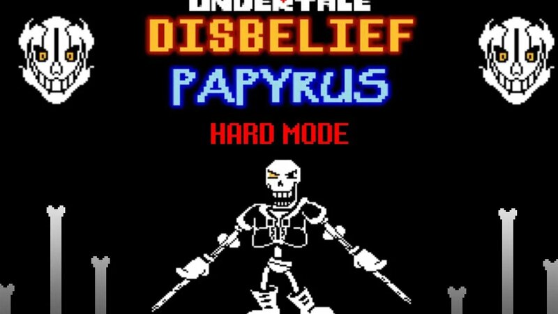 Official Undertale Disbelief Papyrus phase 1-2 Hard Mode (HP INF ...
