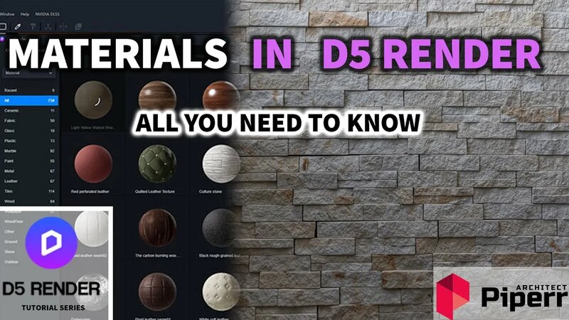 HOW TO Apply Materials IN D5 Render/ Materials IN D5 Render/ALL YOU ...