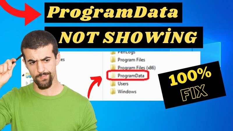 How To Fix : ProgramData Not Showing in C Drive | Windows 10 - Смотреть ...