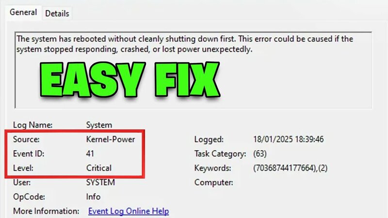 How To Fix Kernel Power 41 Error - NEW 2026 - Yandex Video aramada ...