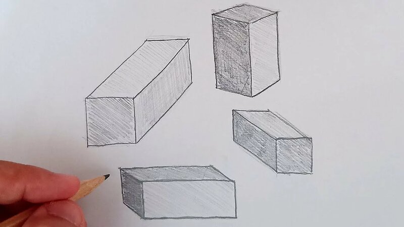 Dikdörtgen Prizma Nasıl Çizilir, Perspektif Prizma Nasıl Çizilir ...