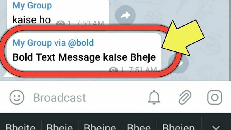 Telegram Bold Text | How To Send Message In Bold On Telegram App ...