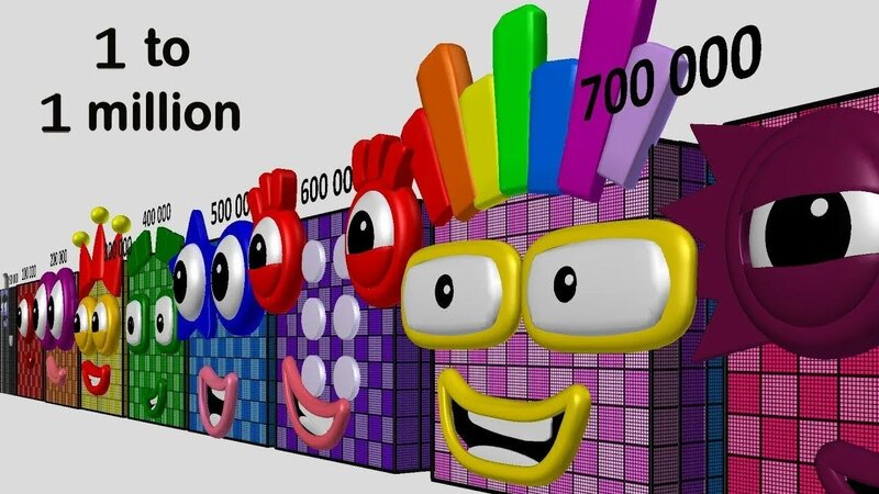Numberblocks from 1 to 1,000,000. Fan-made #Numberblocks - Смотреть ...