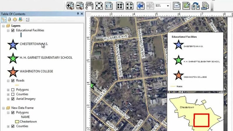 ArcGIS 10 Map Layout Demo in ArcMap - GT-101 - Washington College ...