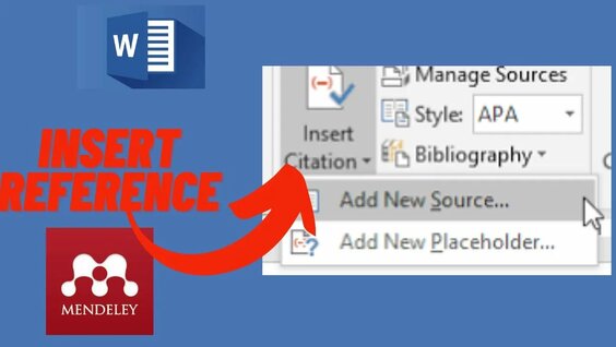 How To Insert Reference In MS Word References In MS Word Add Reference In Word Doc 