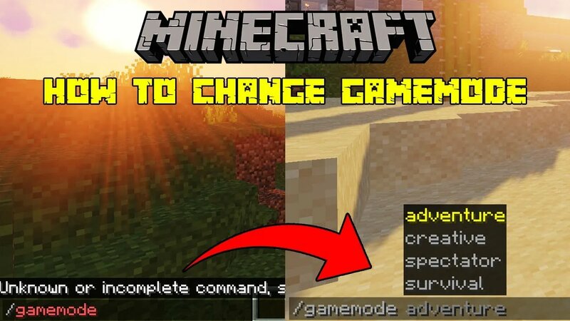 Minecraft Java How To Change Game Mode (Survival to Creative Gamemode ...