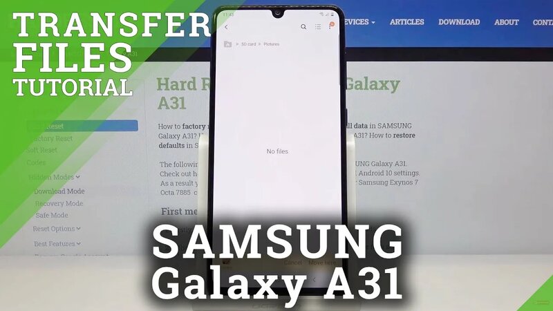 How to Transfer Files in Samsung Galaxy A31 – Move Files - Смотреть ...