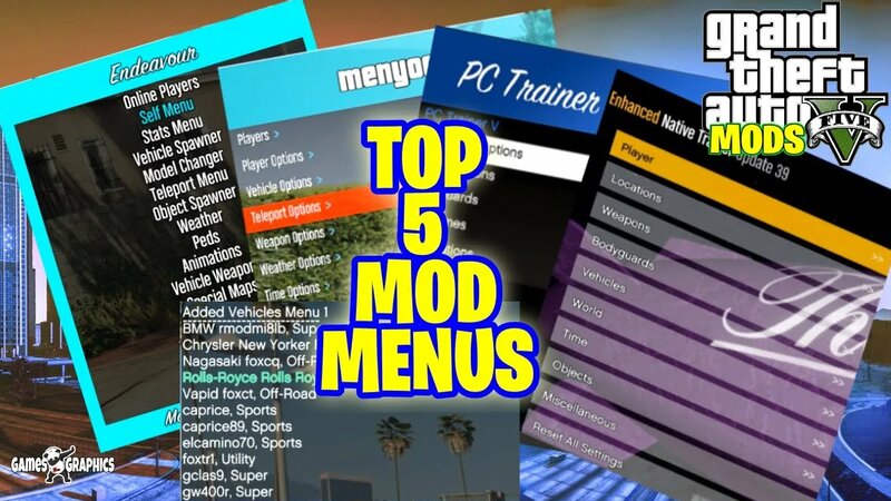Top 5 Most Downloaded MOD Menus/Trainers [PC] (2020) GTA 5 MODS ...