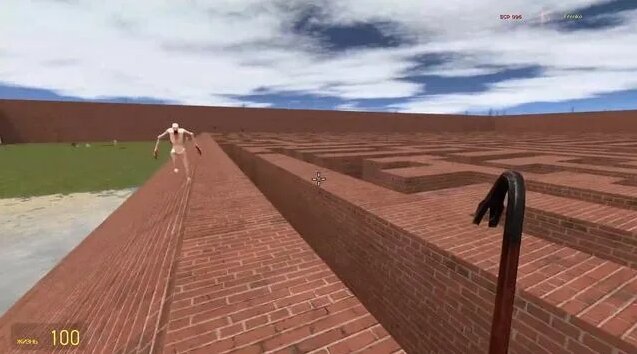 SCP Скромник Гоняется ЗА НАМИ В Лабиринте GMOD Гаррис МОД Garry's Mod ...
