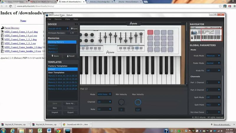 Arturia Keylab MIDI Control Center Update - Смотреть онлайн в поиске ...