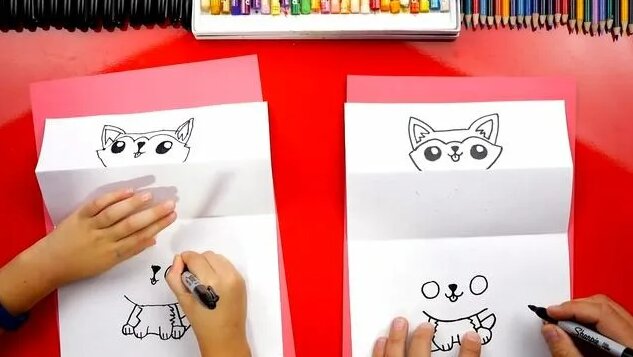 How To Draw A Puppy Stack (Folding Surprise) - Смотреть онлайн в поиске ...