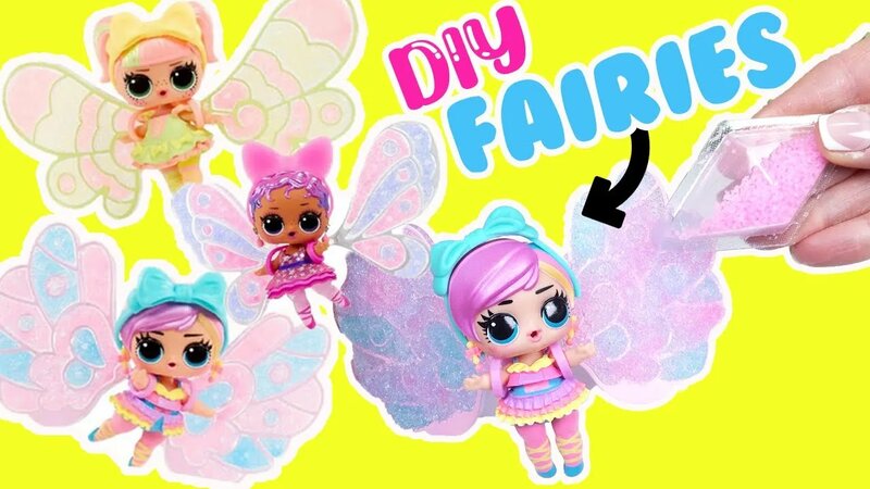LOL Surprise Fairies Dolls Make Your Own Fairy Wings! DIY Crafts for ...