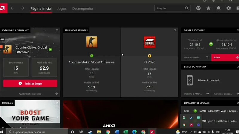 Falha no Software AMD(pa-300) The version of AMD Radeon Software you ...