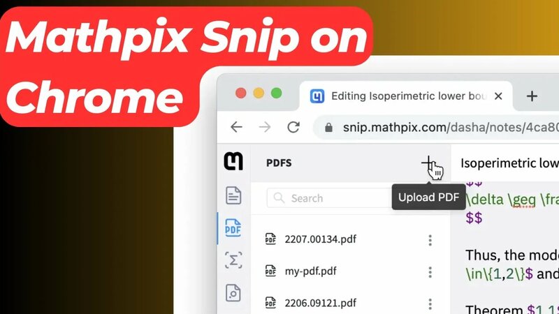 How to Use Mathpix Snip Chrome Extension | Free Snipping Tool for Quick ...